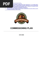 Commissioning Plan Example | PDF | Specification (Technical Standard ...