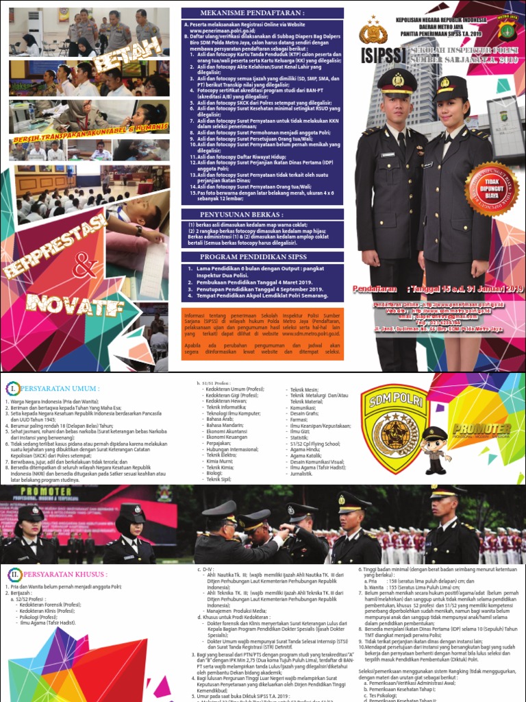 Persyaratan Pendaftaran Sipss | PDF