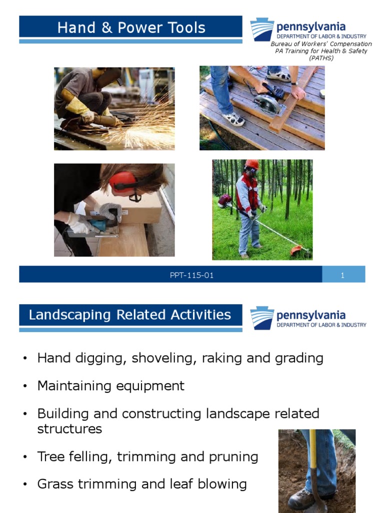 Hand & Power Tool Safety for Landscaping Workers | PDF | Personal ...