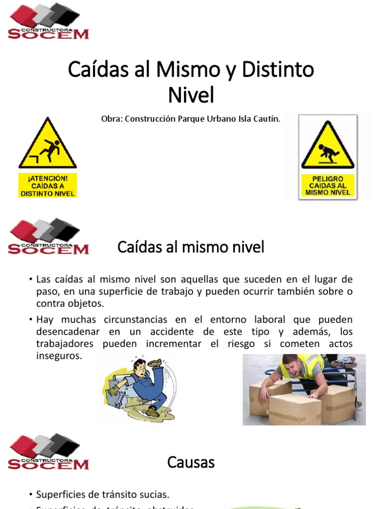 Caidas Al Mismo y Distinto Nivel | PDF