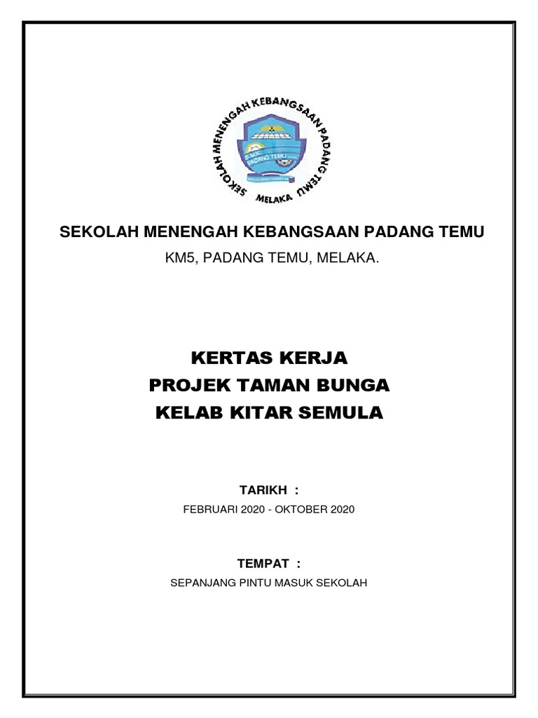Kertas Kerja Kebun Bunga Kitar Semula - Hoe | PDF