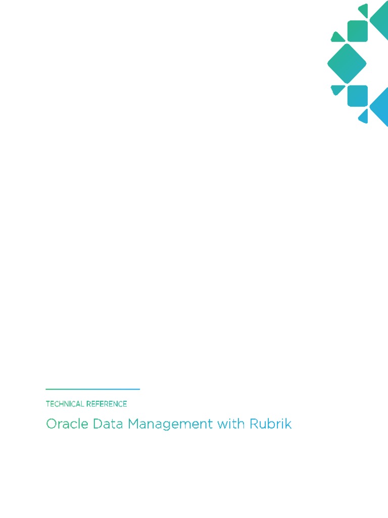 Oracle Data Management With Rubrik Technical White Paper | PDF | Backup ...