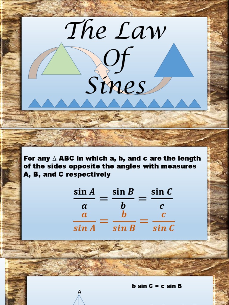 Law of Sines | PDF | Sine | Triangle