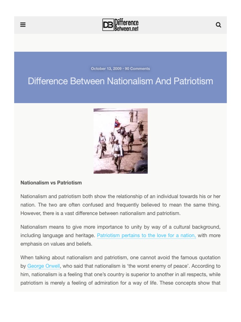 Distinguishing Nationalism and Patriotism | PDF | Nationalism | Jesus