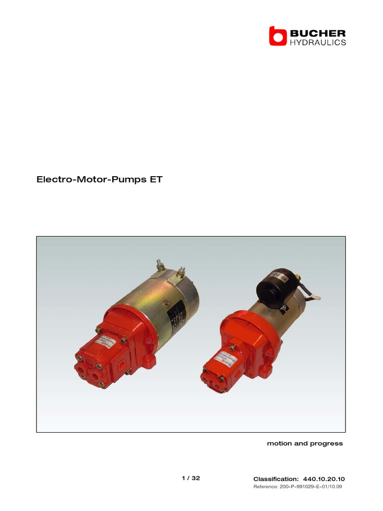 Bucher Power Pack | PDF | Electric Motor | Pump