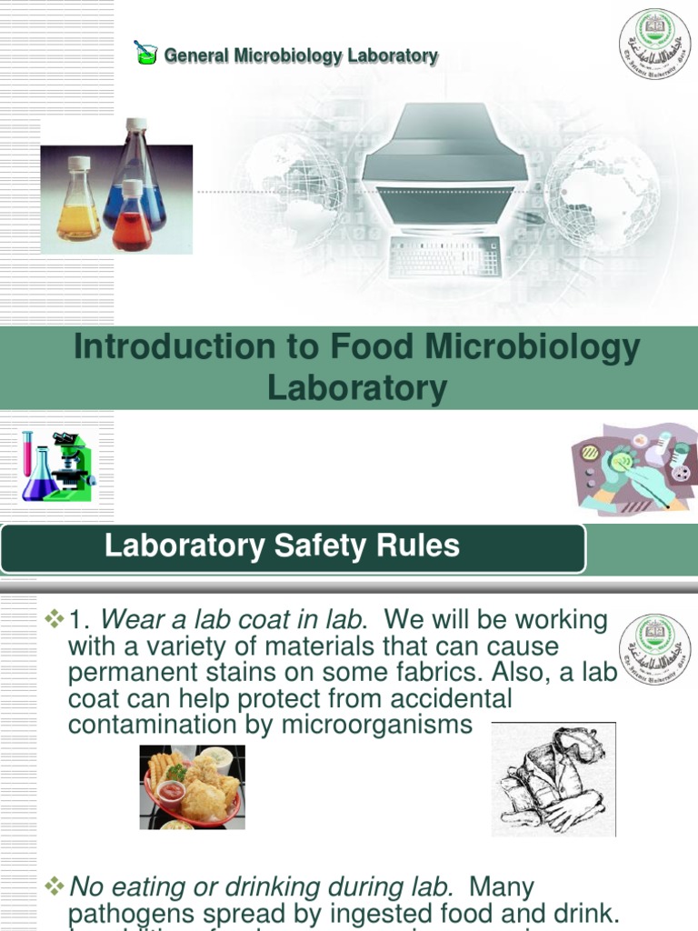 Introduction To Food Microbiology Laboratory | PDF | Laboratories ...