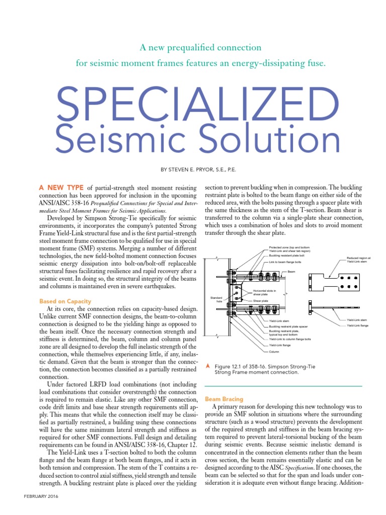 Simpson Connection | PDF | Beam (Structure) | Structural Steel