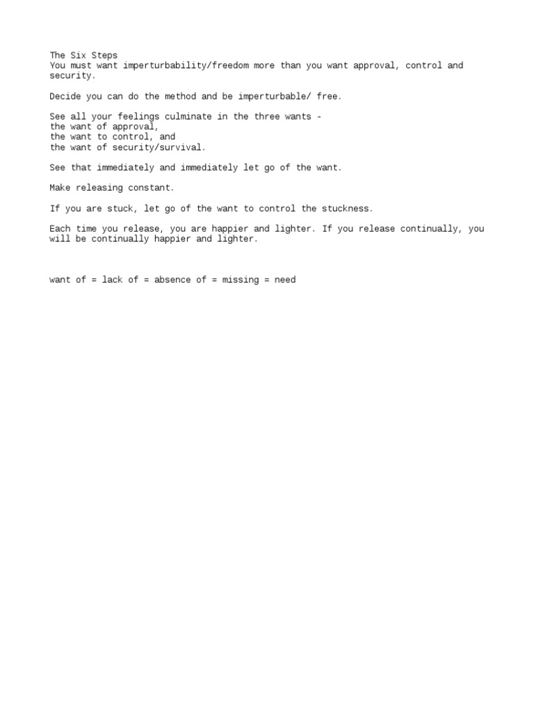 Six Steps | PDF