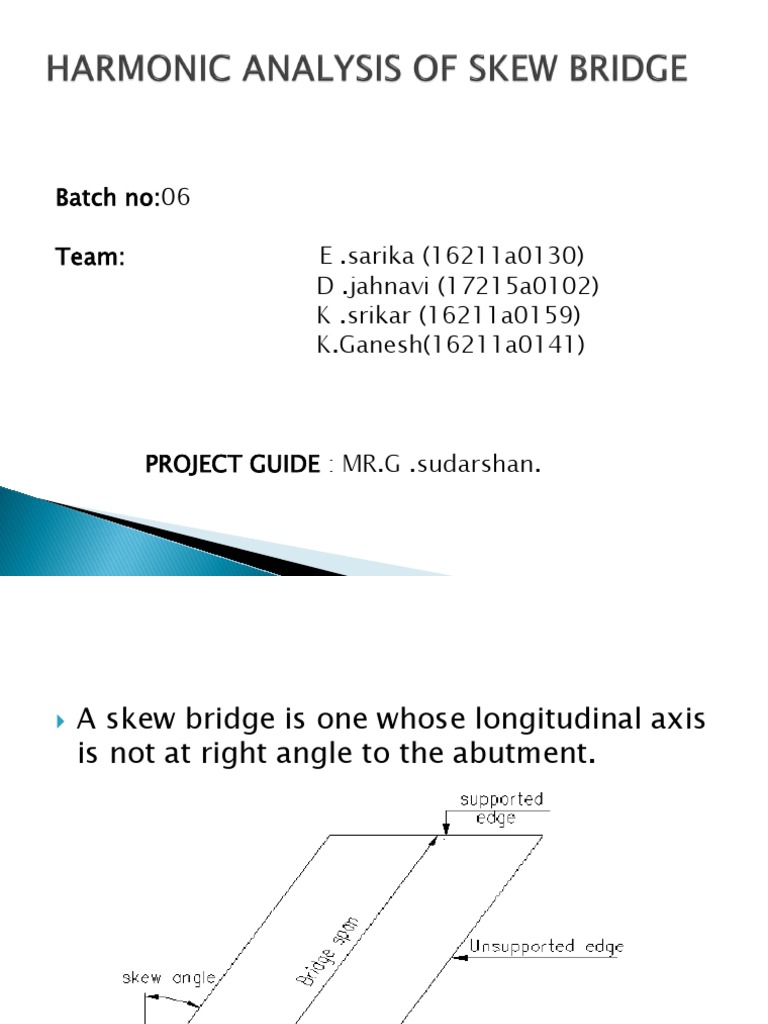 Harmonic Analysis and Design of Skew Bridge | PDF | Bridge | Resonance