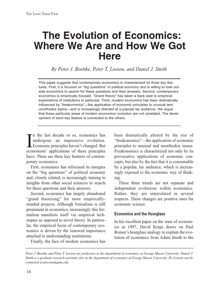 The Evolution of Economics PDF | PDF | Political Economy | Austrian School