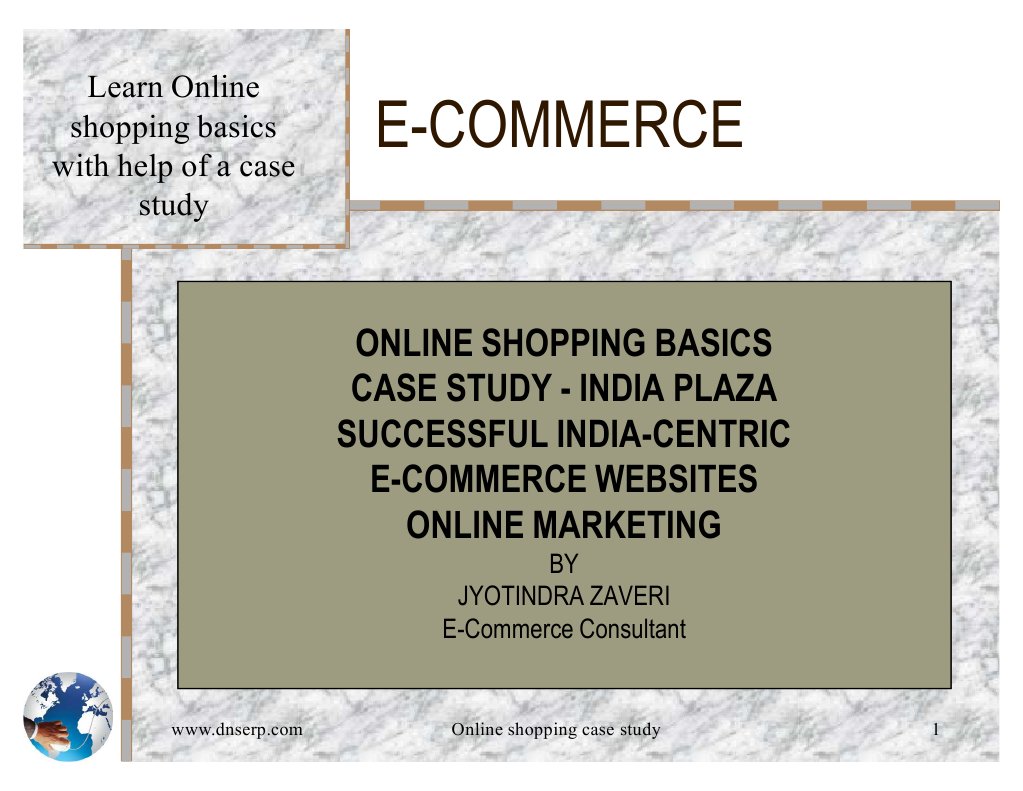 E-Commerce - Case Study - Online Shopping Malls - Basics | PDF