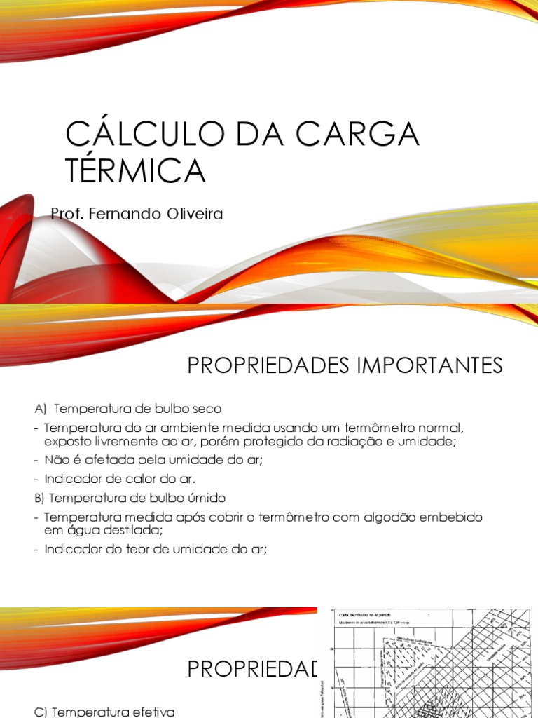 Sistemas Frigorificos - Calculo Da Carga Termica | PDF | Calor | Umidade