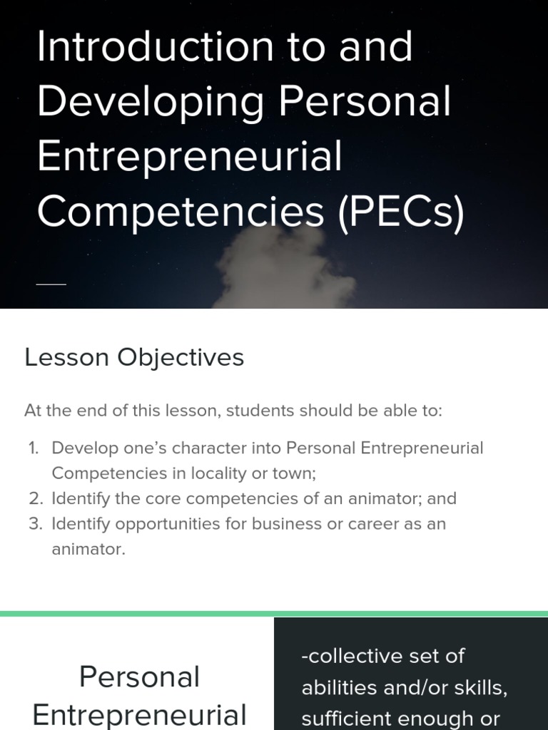 Animation - Lesson 1 | PDF | Animation | Entrepreneurship