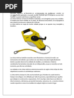 Unidades de medida del flexómetro | PDF | Medición | Longitud