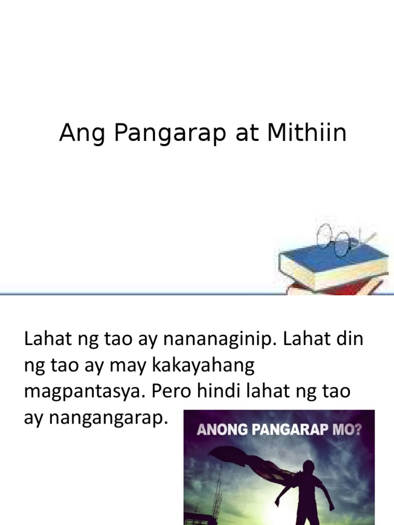 Ang Pangarap at Mithiin | PDF