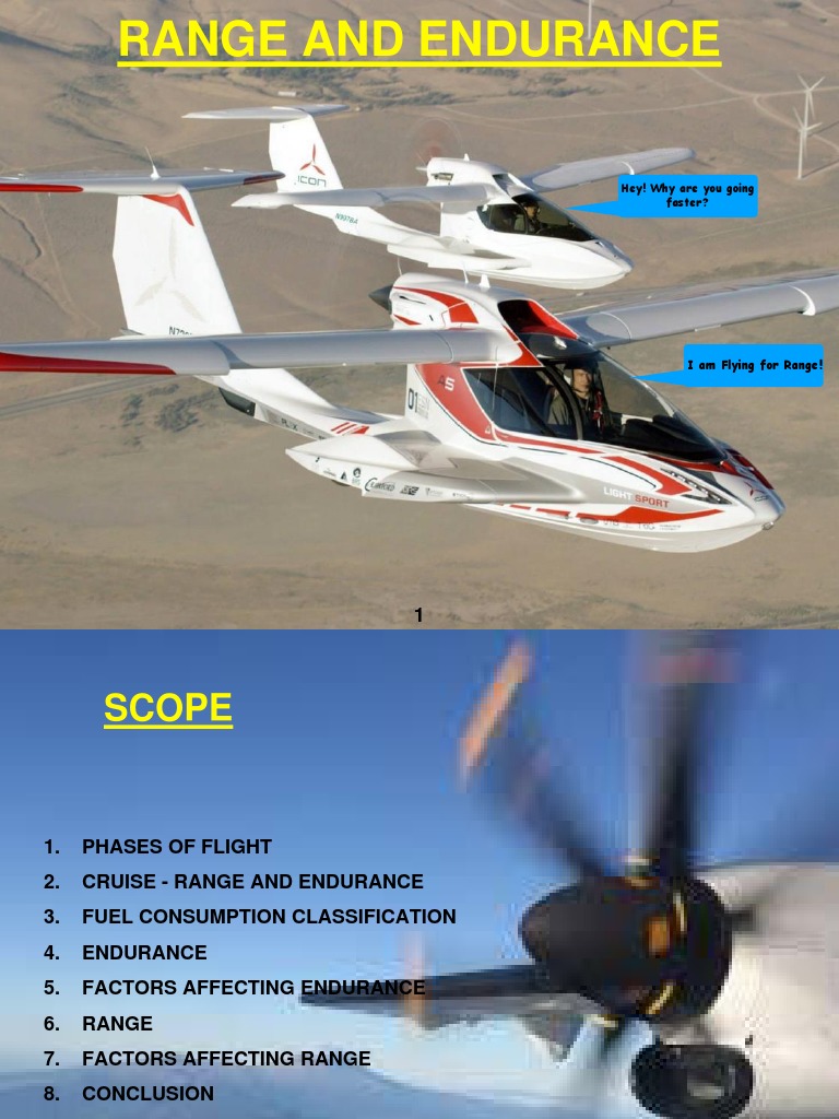 Range and Endurance in Aviation | PDF | Aircraft | Jet Engine