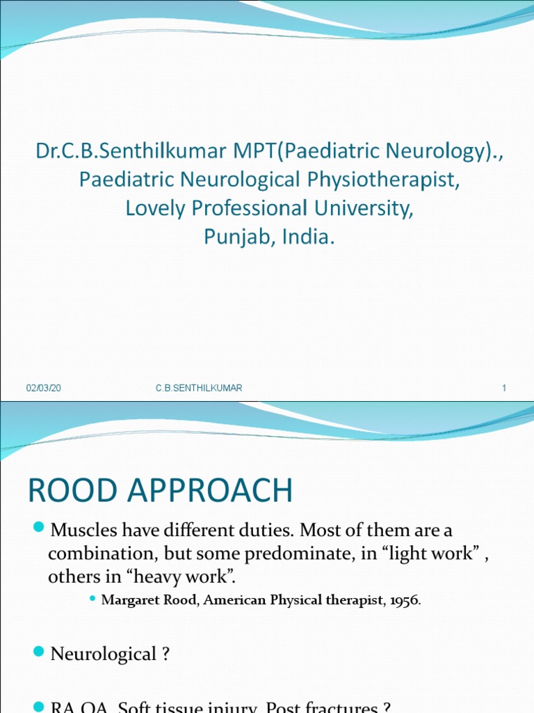 Rood S Approach | PDF | Anatomical Terms Of Location | Muscle