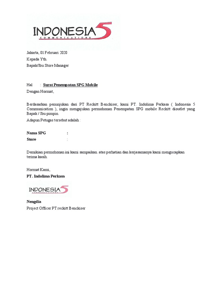 Penempatan SPG Mobile untuk Promosi Produk | PDF