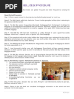 Sop Handling Check in Walk in Guest PDF | PDF