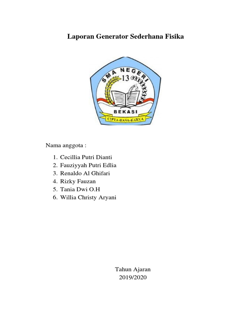 Laporan Generator Sederhana Fisika | PDF