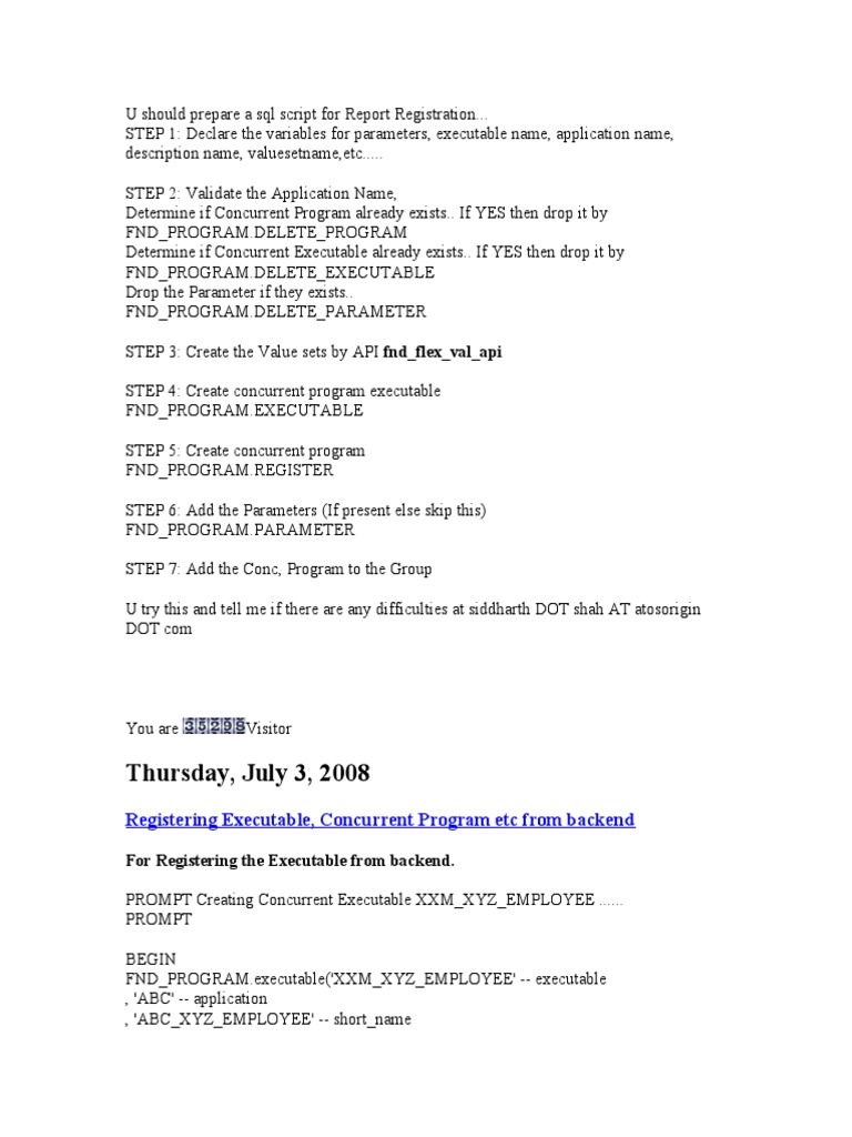 Backend Stps To Create Conc PRG | PDF | Parameter (Computer Programming) | Data Management