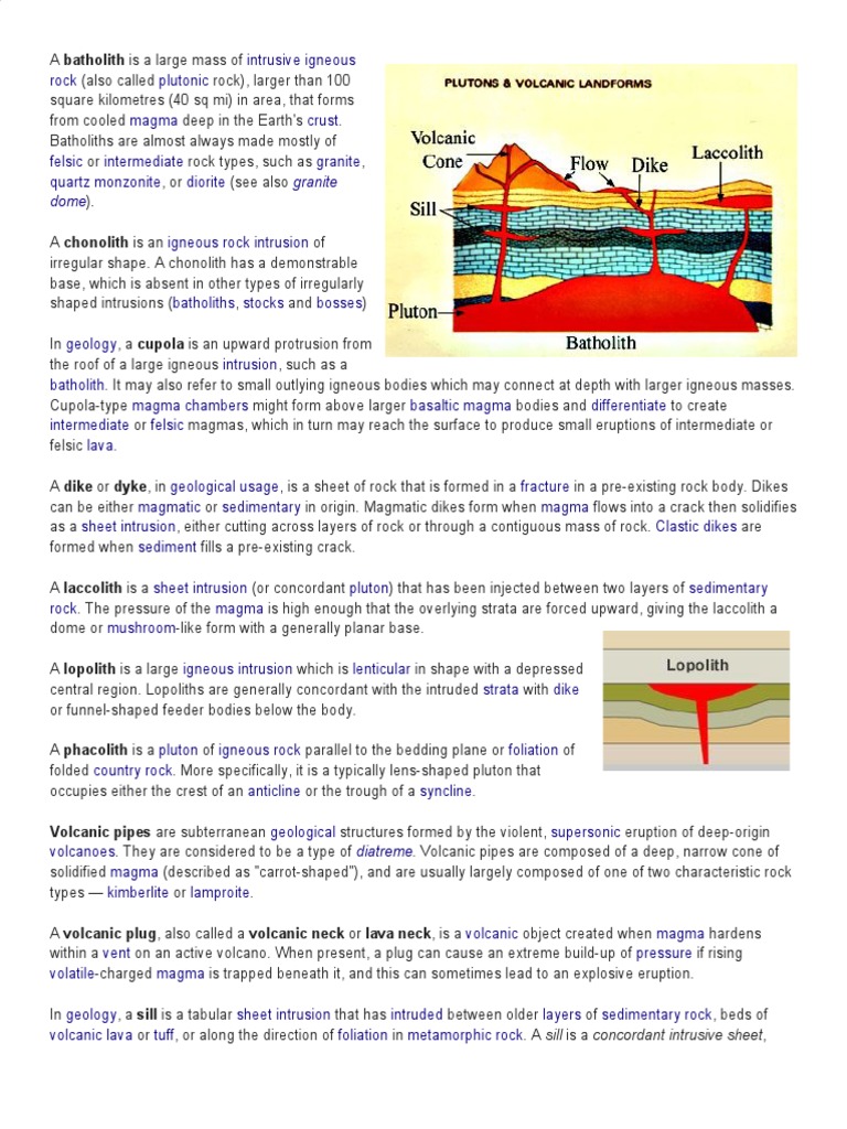 Intrusive Rocks | PDF | Igneous Rock | Volcanology