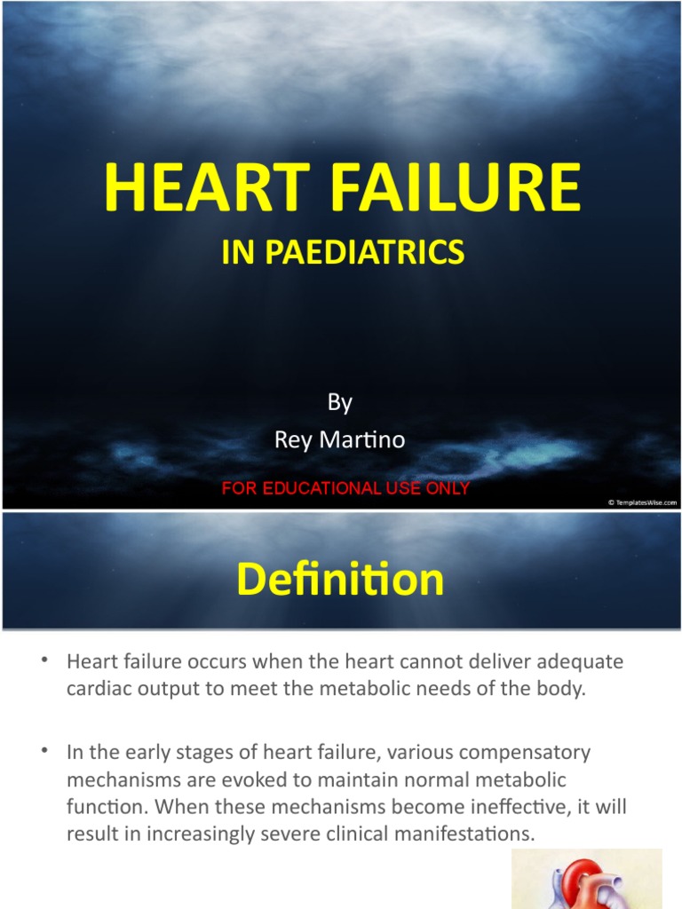 Pediatric Heart Failure Overview | PDF | Family | Heart Failure