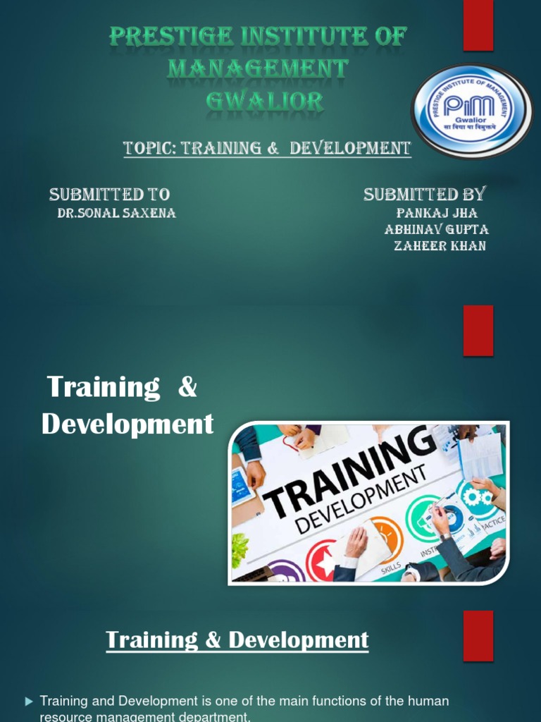 of Training and Development.... of | PDF | Employment | Behavior Modification