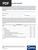 Personal Protective Equipment (Ppe) Inspection Checklist: Safety Helmet ...