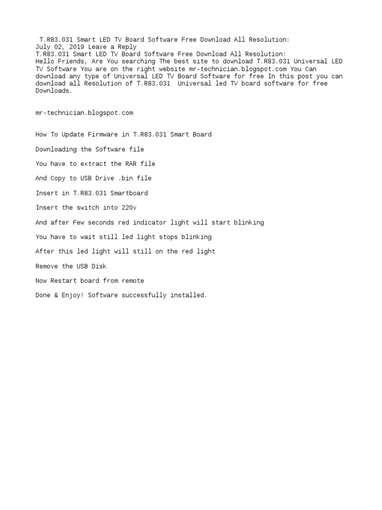 T R83 031 | PDF | Home & Garden | Computers