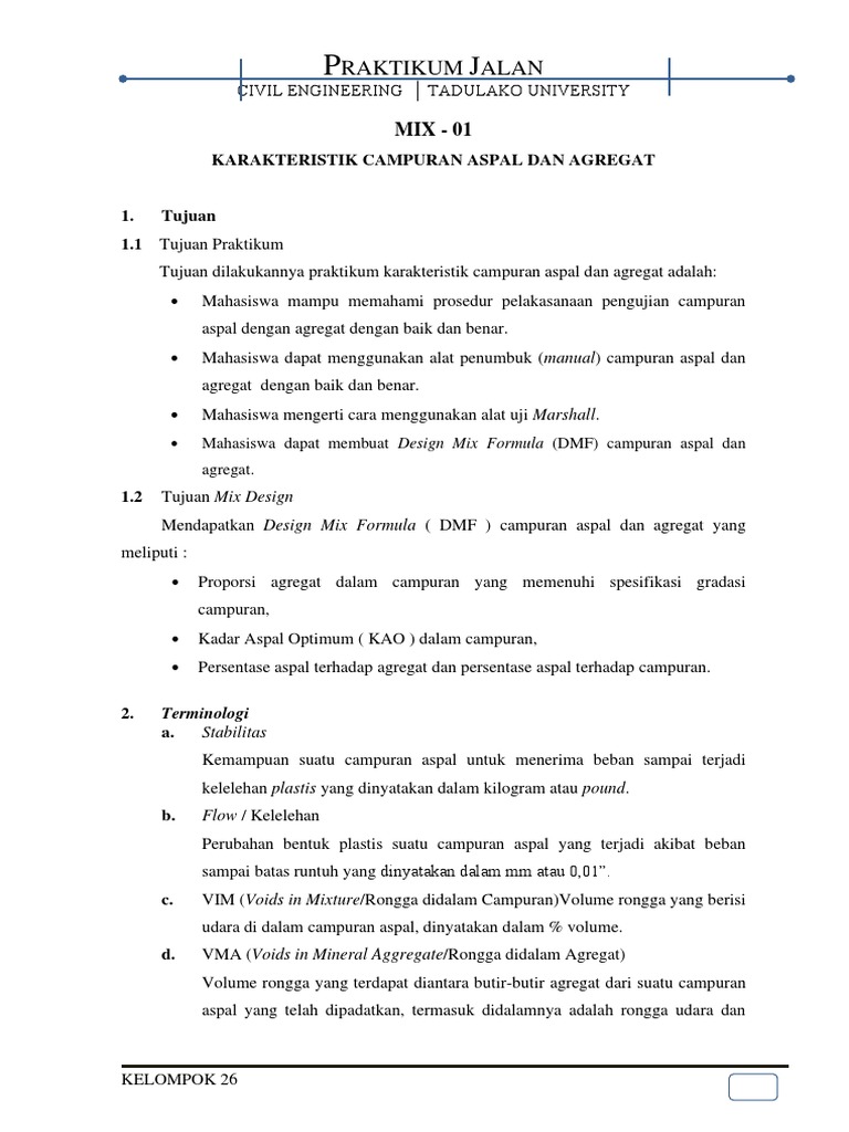 Mix Design Kelompok 26-Dikonversi PDF | PDF