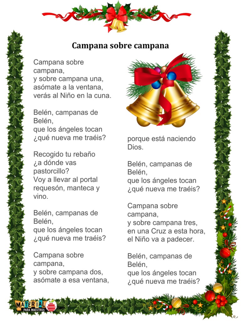 Hojas De Trabajo De Villancicos
