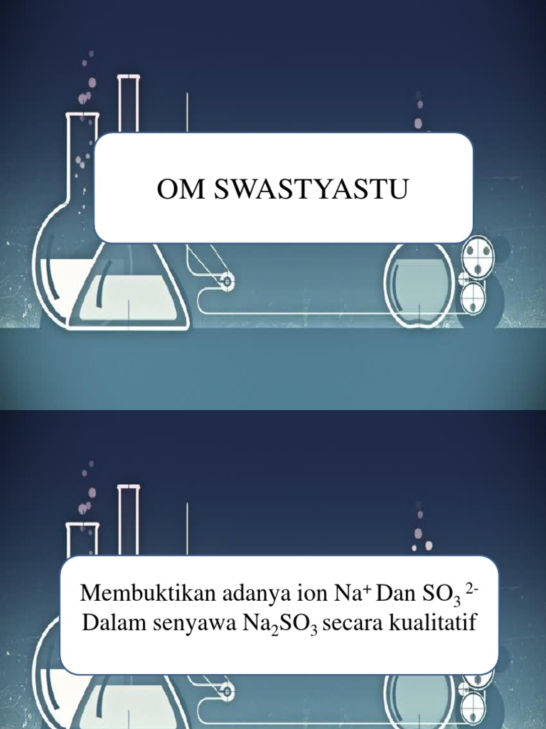 Ion Na+ Dan SO3 2 - Dalam Senyawa Na2SO3 | PDF