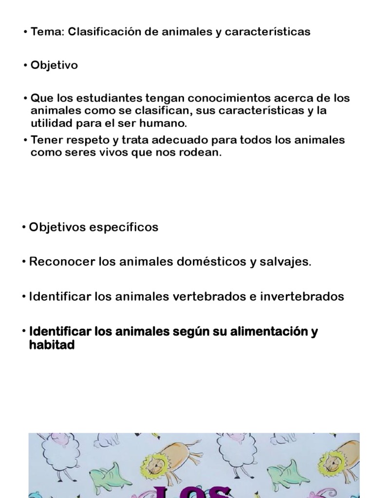 Clase de Vertebrados | PDF | Vertebrados | Mamíferos