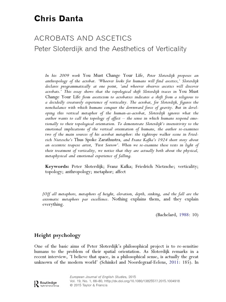 Chris Danta - Acrobats and Ascetics | PDF | Franz Kafka | Thus Spoke ...