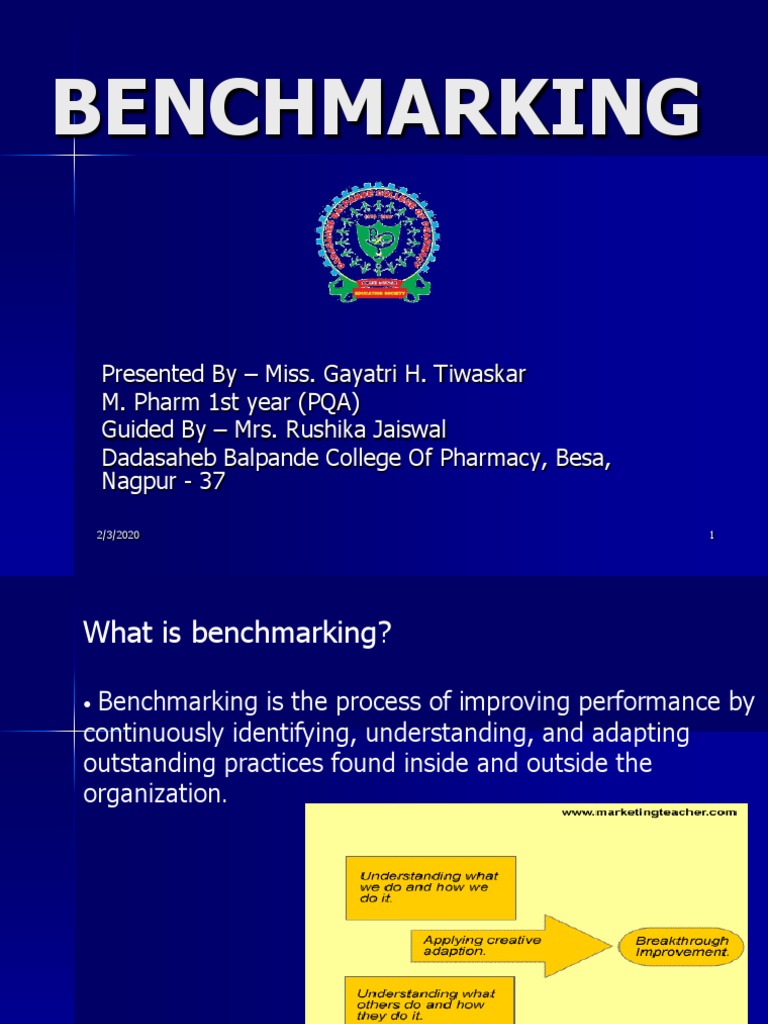 Benchmarking Final PPT ... Gayatri Tiwaskar | PDF | Benchmarking | Strategic Management