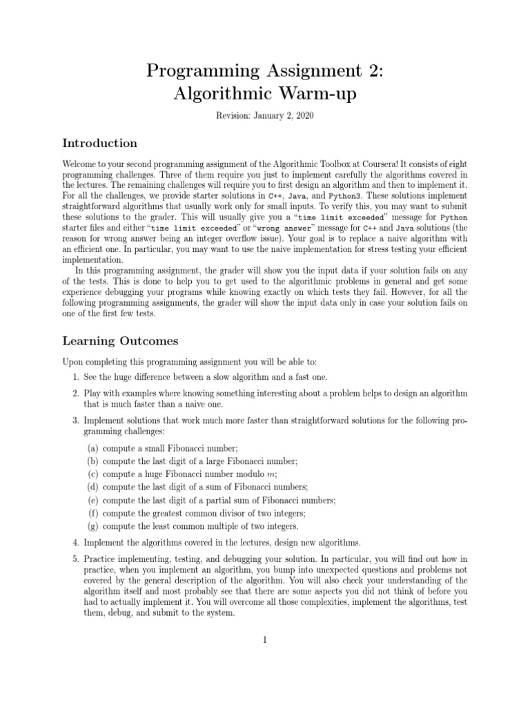 Week2 Algorithmic Warmup | PDF | Array Data Structure | Algorithms