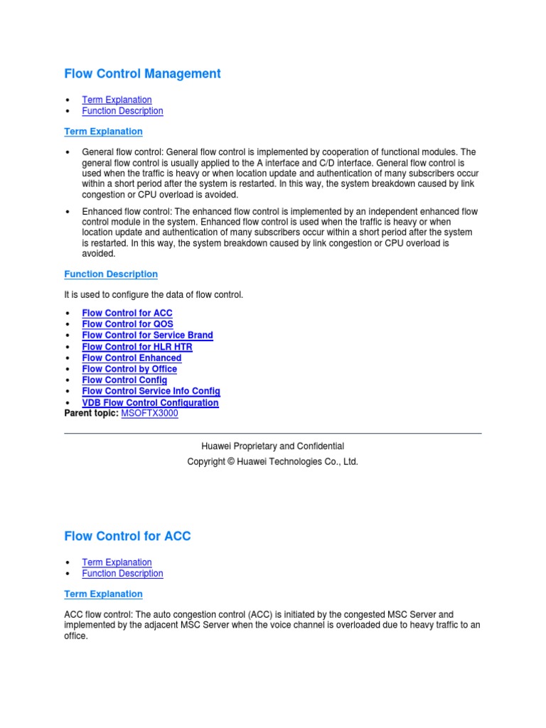 Flow Control Management | PDF | Quality Of Service | Data Transmission