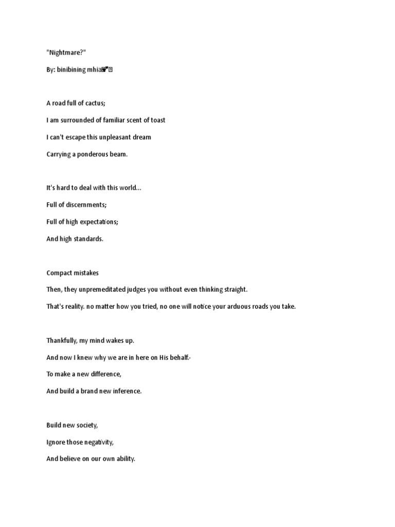 Nightmare | PDF