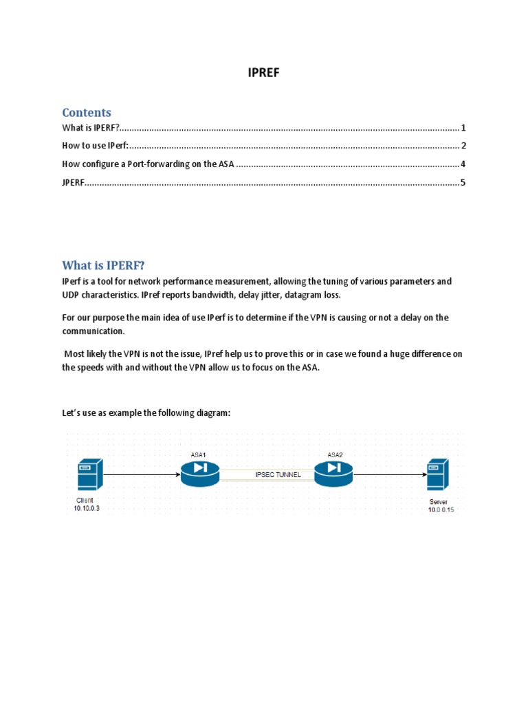 IPERF Guide | PDF | Port (Computer Networking) | Transmission Control Protocol