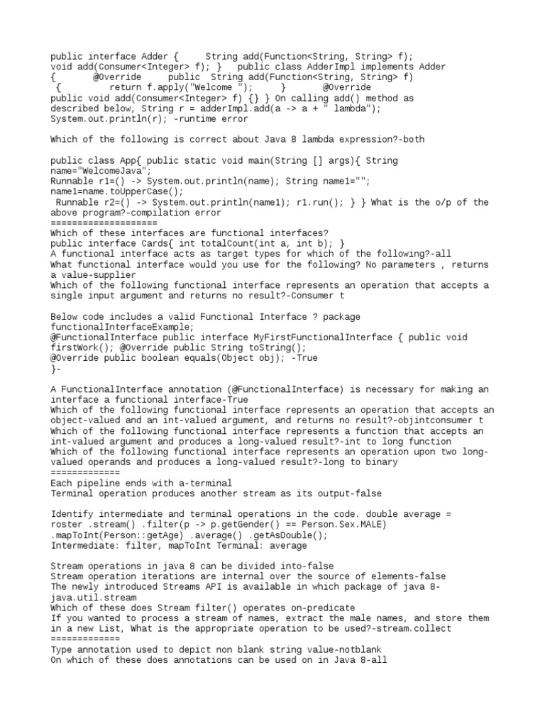 Xjava Pdf Anonymous Function Parameter Computer Programming 