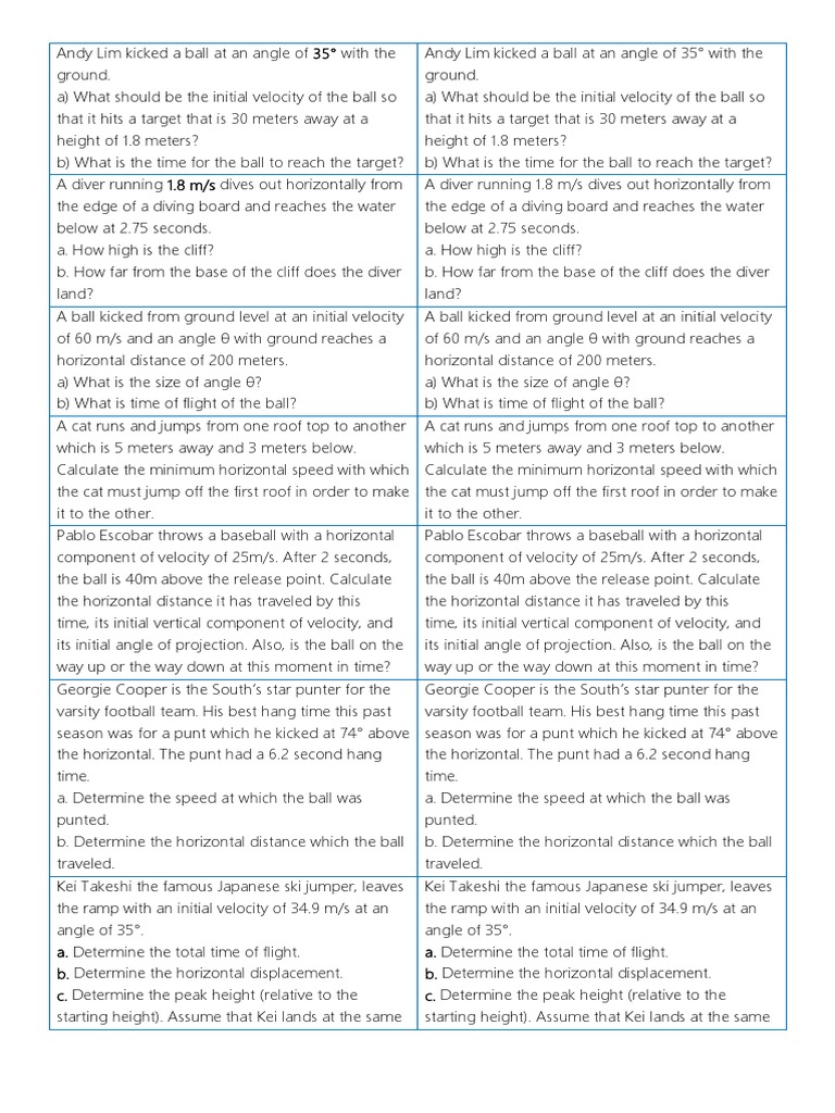 Pair Problems | PDF | Flight | Speed
