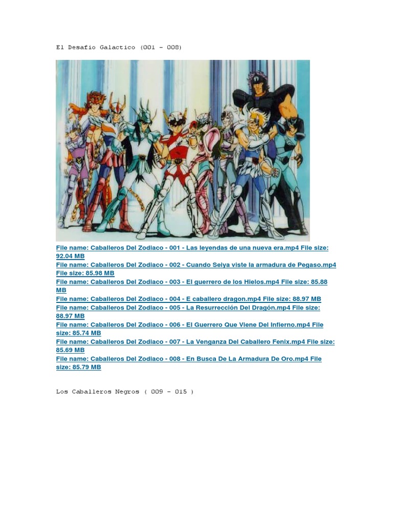 Serie de Saint Saiya - Lost Canvas | PDF | Anime | Anime y manga