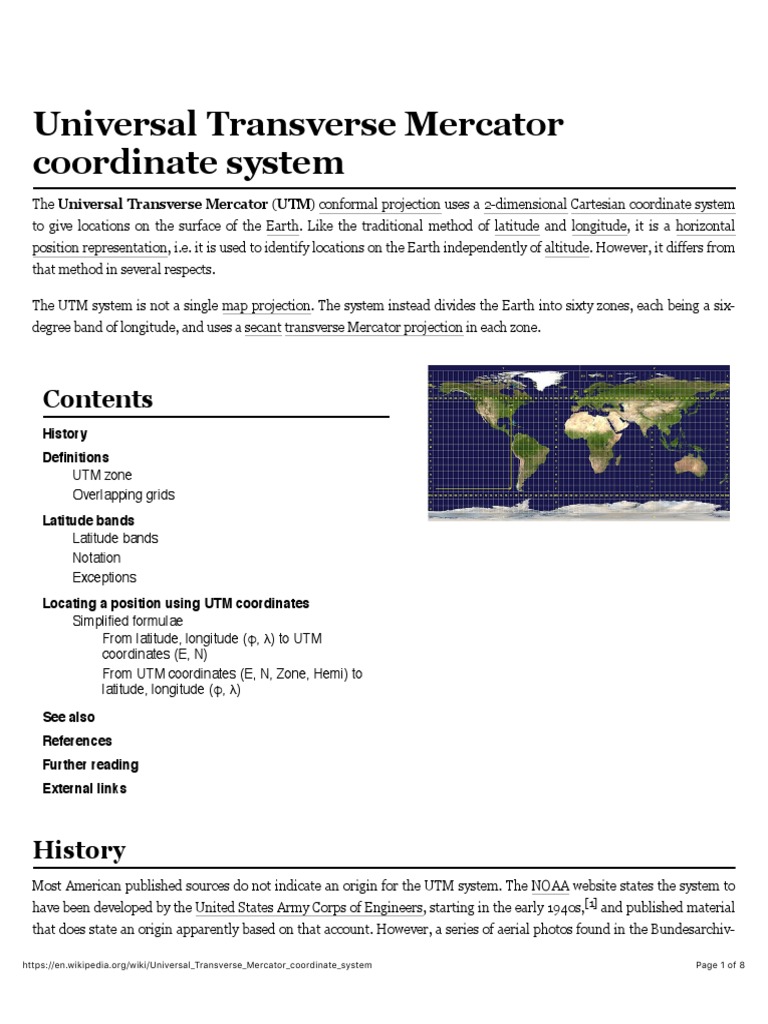 Utm | PDF | Geomatics | Geography