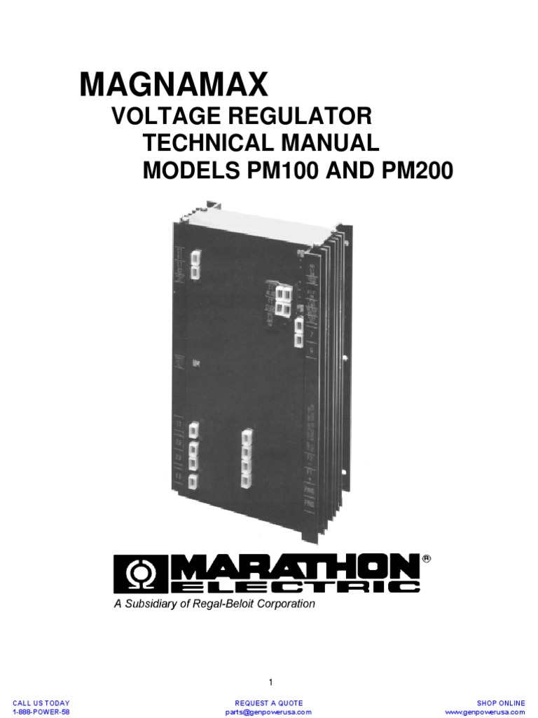 Manual Marathon Avr Pm100a | PDF | Amplifier | Electronic Circuits