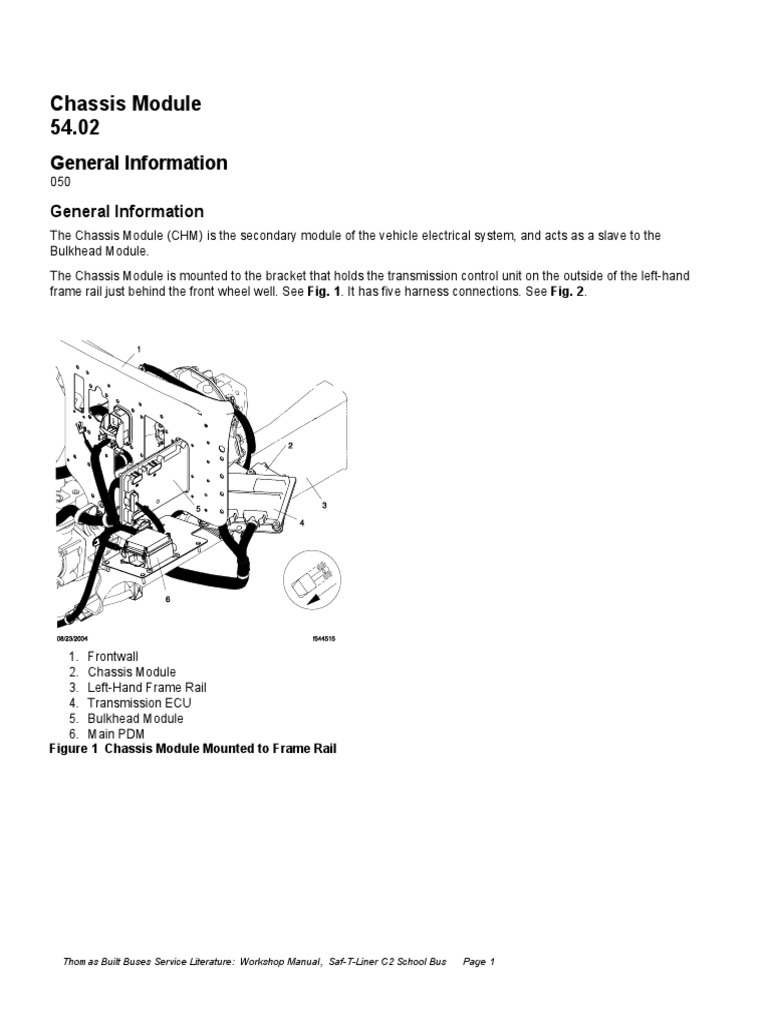 Chassis Module | Download Free PDF | School Bus | Electrical Connector