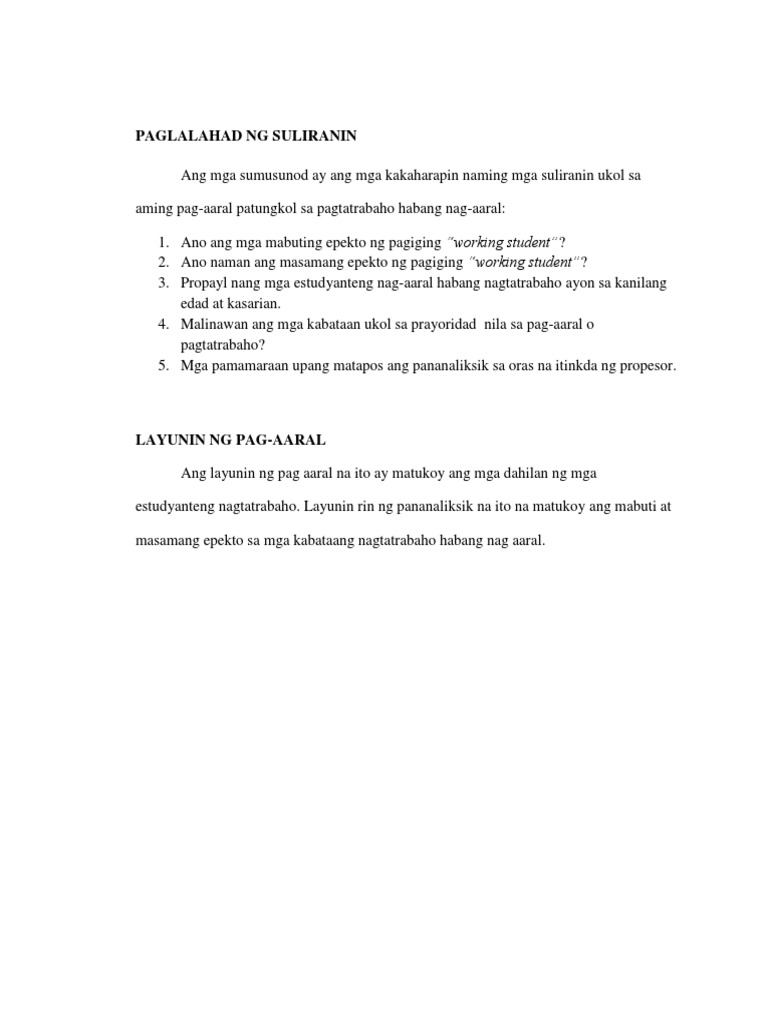 Working Student Thesis | PDF
