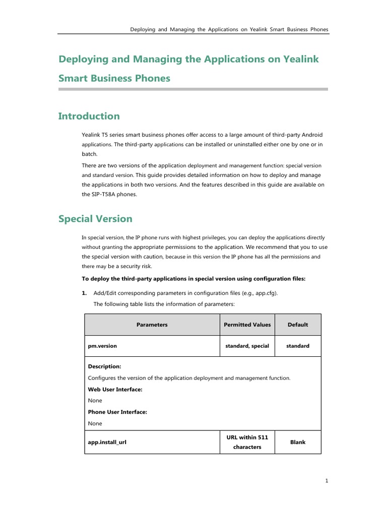 Yealink App Management Guide | PDF | Web Application | Application Software