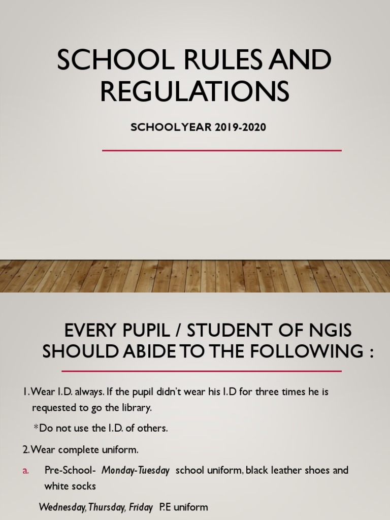 School Rules and Regulations For Students | PDF | Bullying | Cyberbullying