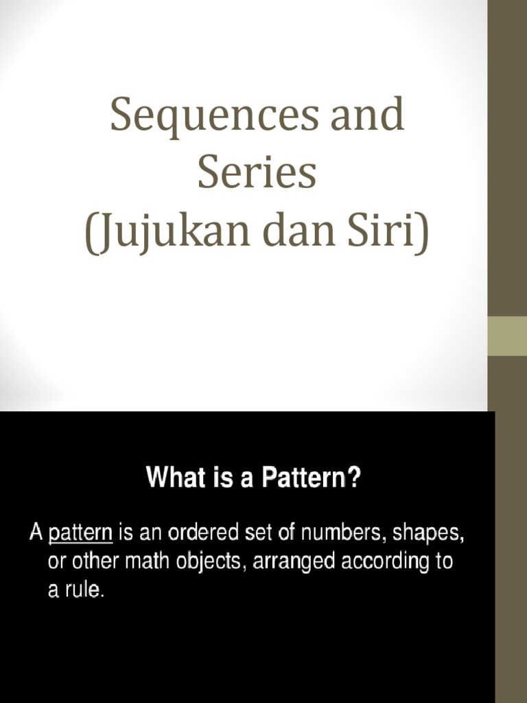 3 - 1 Sequences and Series | PDF | Series (Mathematics) | Summation
